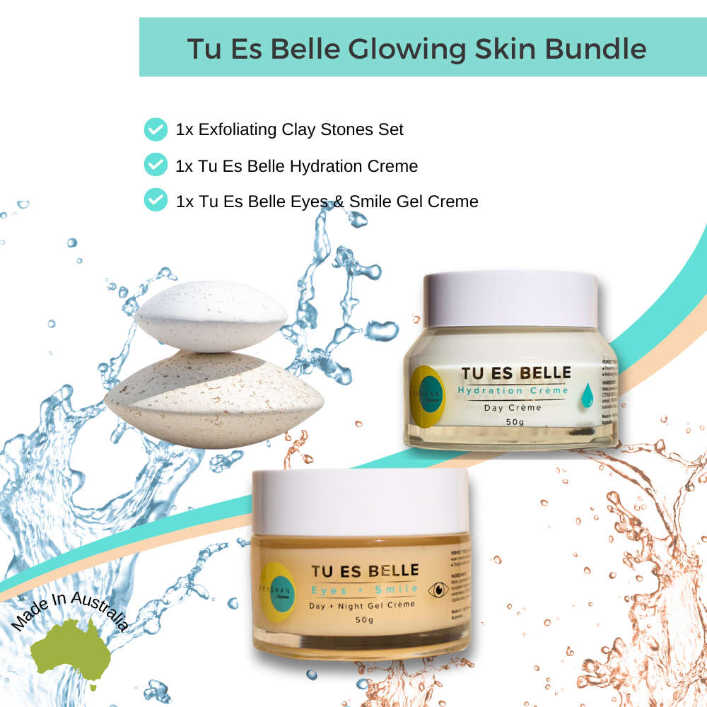 Tu Es Belle Glowing Skin Bundle - Made In Australia! – pryshan.com.au